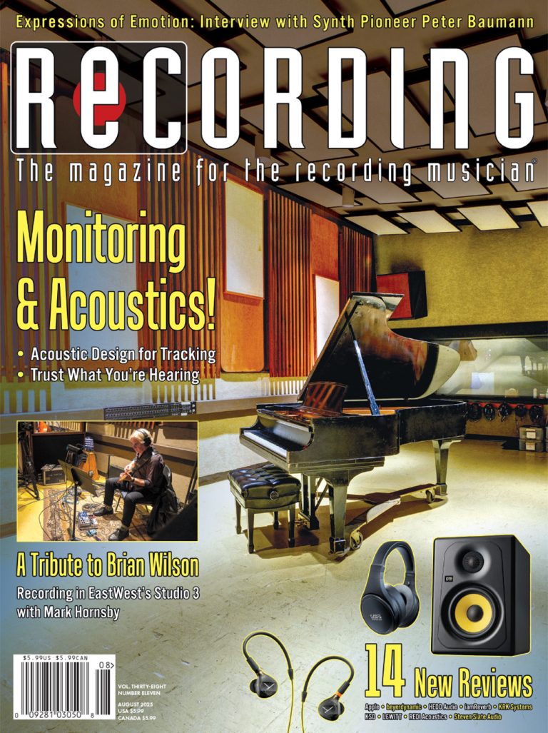 Recording Magazine August 2025: Monitoring and Acoustics